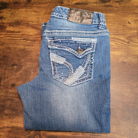 Ariya | Jeans | Ariya Jeans Women 6 Low Rise Bootcut Embellished Button ...